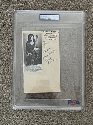 Emily Remler Signed Page *PSA* Jumbo Slabbed *Very Rare* Jazz | eBay