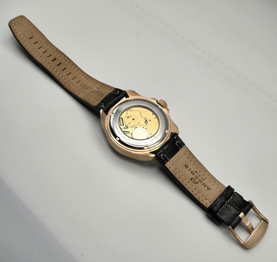 48mm Big Date, Day Retrograde | Swiss 7004.P| B & W Dial| Rosetone ...