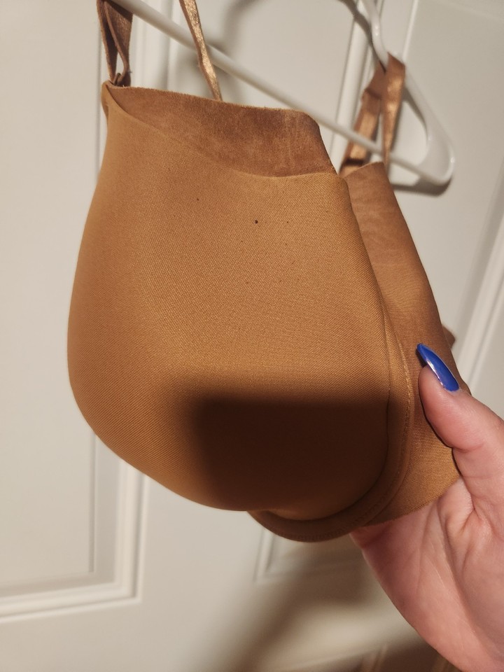 Vintage Tan Olga Brand Unpadded Bra Size 38DD | eBay