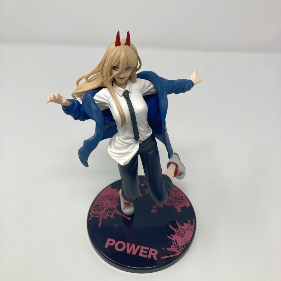 Chainsaw Man Power Figure Jumping Pose Anime Girl Banpresto Look | eBay
