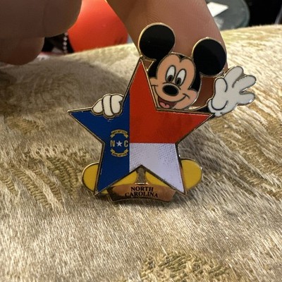 Disney 100 Years Of Dreams North Carolina State Flag Mickey Mouse Pin ...