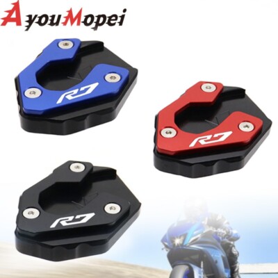 Kickstand Side Stand Enlarger Extension Plate For YAMAHA YZFR7 YZF-R7 ...