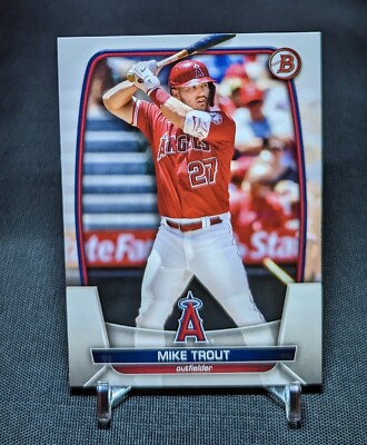 Mike Trout 2023 Bowman Base Card #89 Los Angeles Angels | eBay