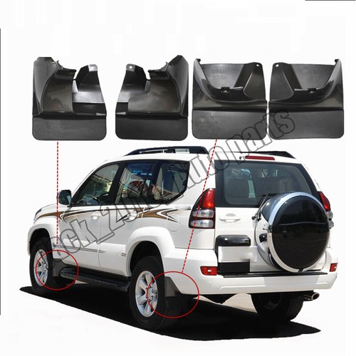 4X Front Rear Mud Flaps Splash Guard for Toyota Land Cruiser Prado ...