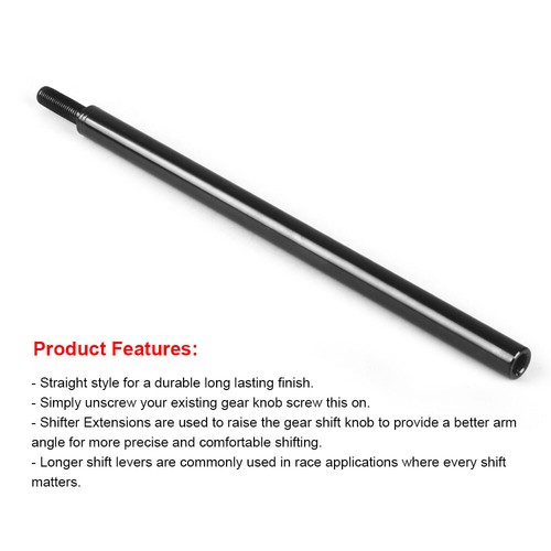 2" 10" M12X1.25 Shift Knob Extender Extension Lever Gear Manual Shifter ...