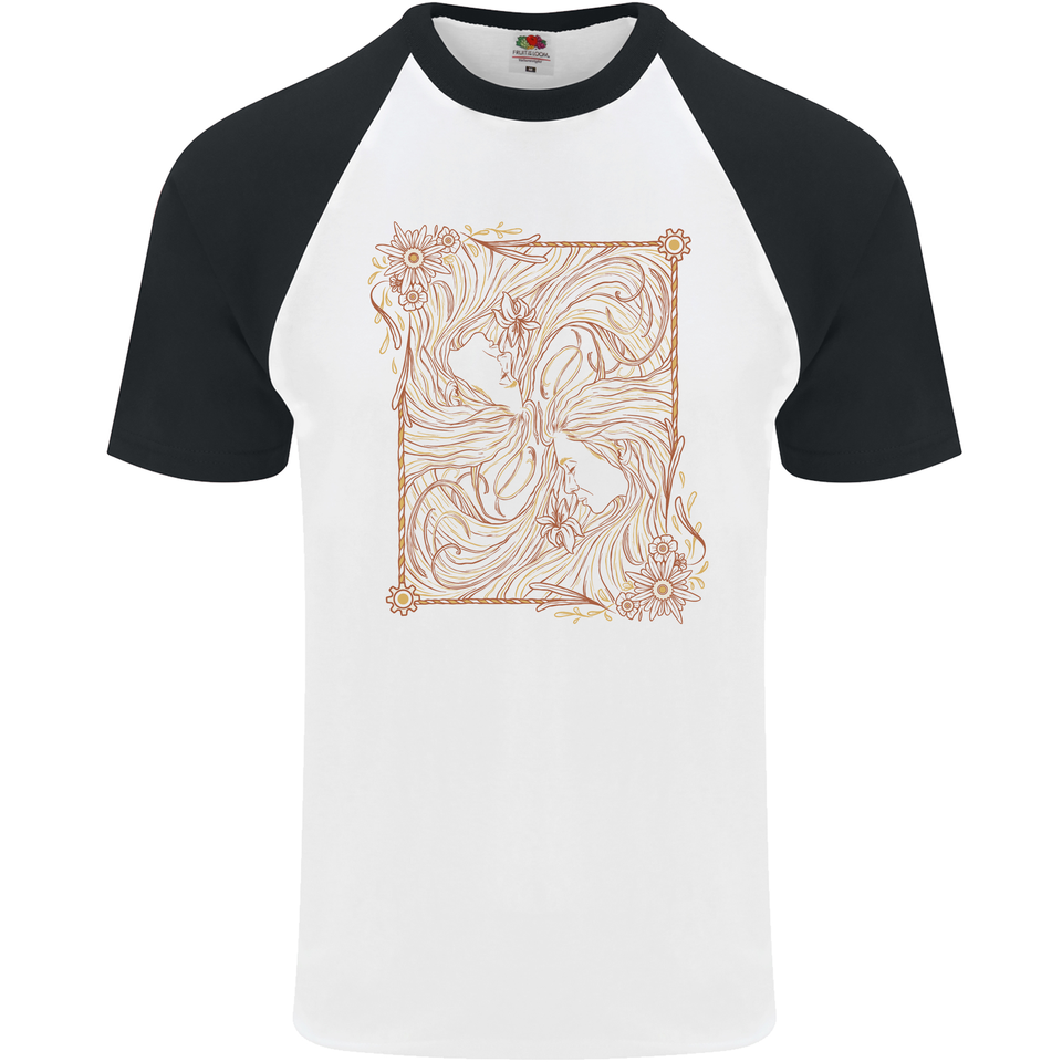Gemini Faces Star Sign Astrological Zodiac Mens s/S Baseball T-Shirt | eBay
