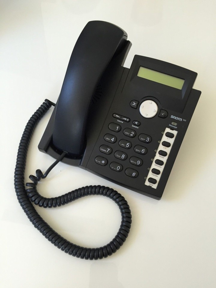 Snom 300 VoIP Telephone Black sip 3cx freepbx asterisk desk office ...