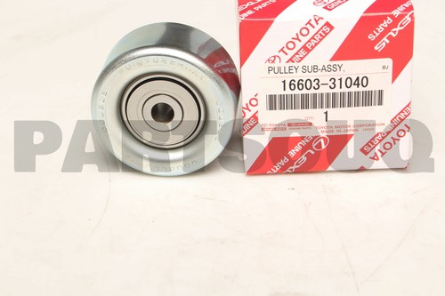 1660331040 Genuine Toyota PULLEY SUB-ASSY, IDLER, NO.1 16603-31040 ...