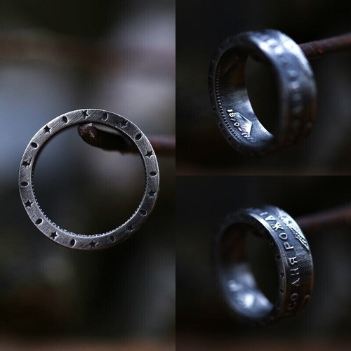 NEW Titanium Stainless Steel Unisex Rings Tough Men Biker Punk Ancient ...