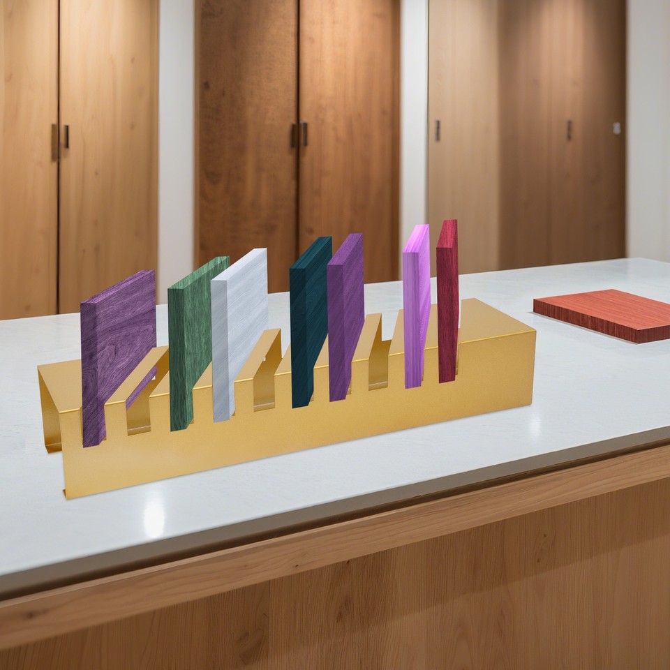 Small Tile Display Rack Countertop 10 Slots Tile Display Stand For ...