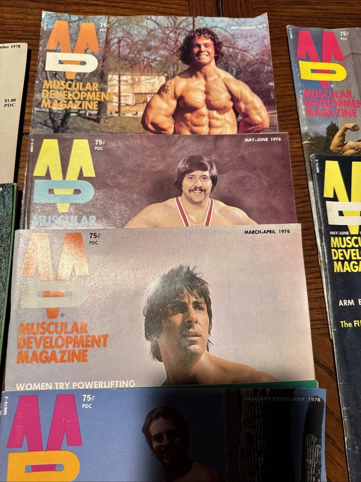 Vintage Bodybuilding Magazine Lot 1970’s MuscleMag, Muscular ...