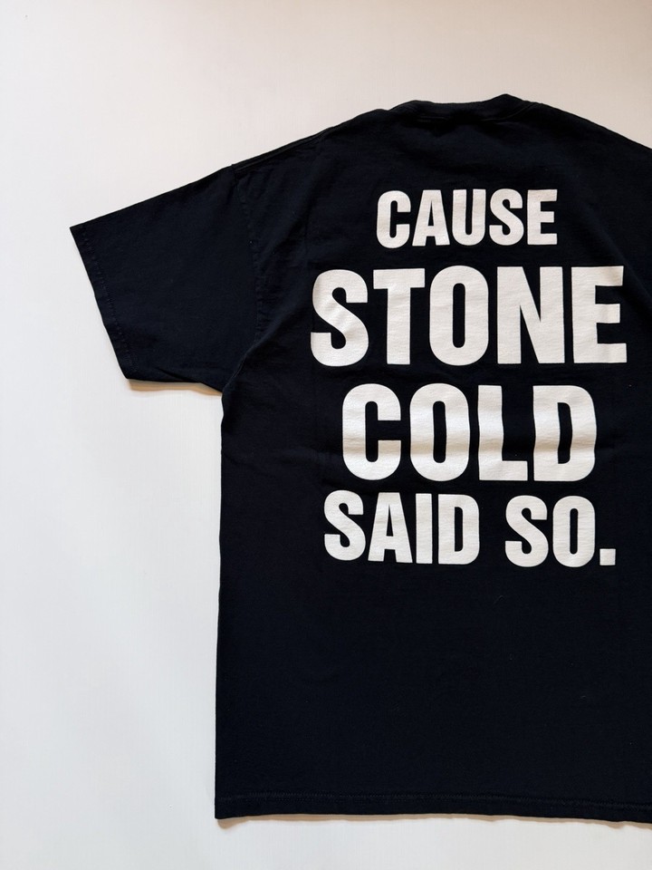 Vintage 90s Stone Cold Steve Austin Middle Fingers Shirt Size L | eBay UK