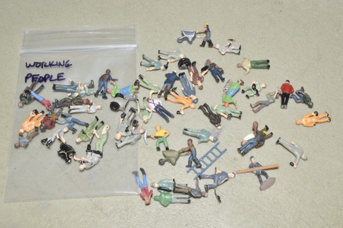 HO scale people figures set (50) standing working painted lot set | eBay