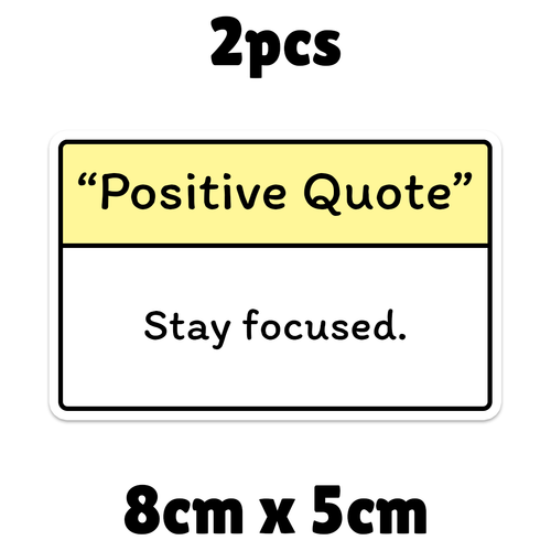 Stay Focused Inspirational Positive Quote Sticker | eBay