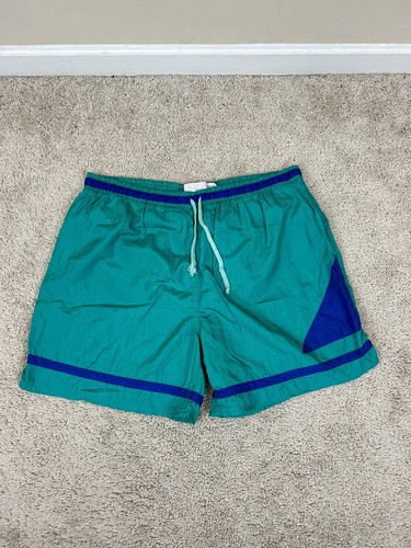 Vintage Bugle Boy Swim Shorts Mens XL Nylon W/liner Aqua berry Color 90 ...