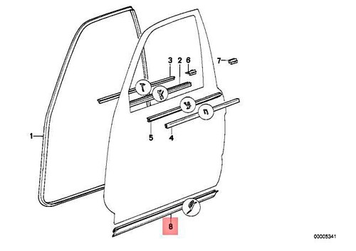 Genuine BMW M5 E34 518g 518i 520i 524td 525i 525ix Covering Left ...