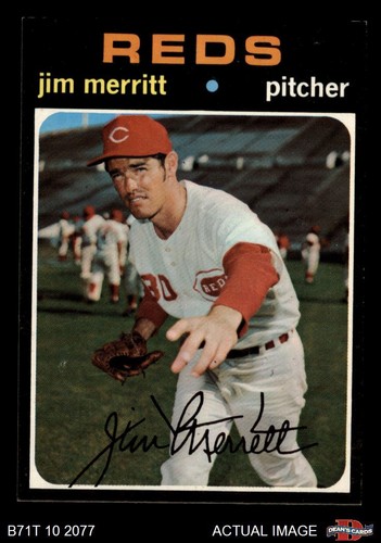 1971 Topps #420 Jim Merritt Reds 8 - NM/MT | eBay