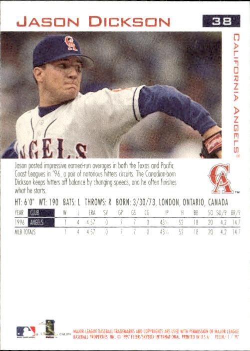 1997 Fleer #38 Jason Dickson | eBay