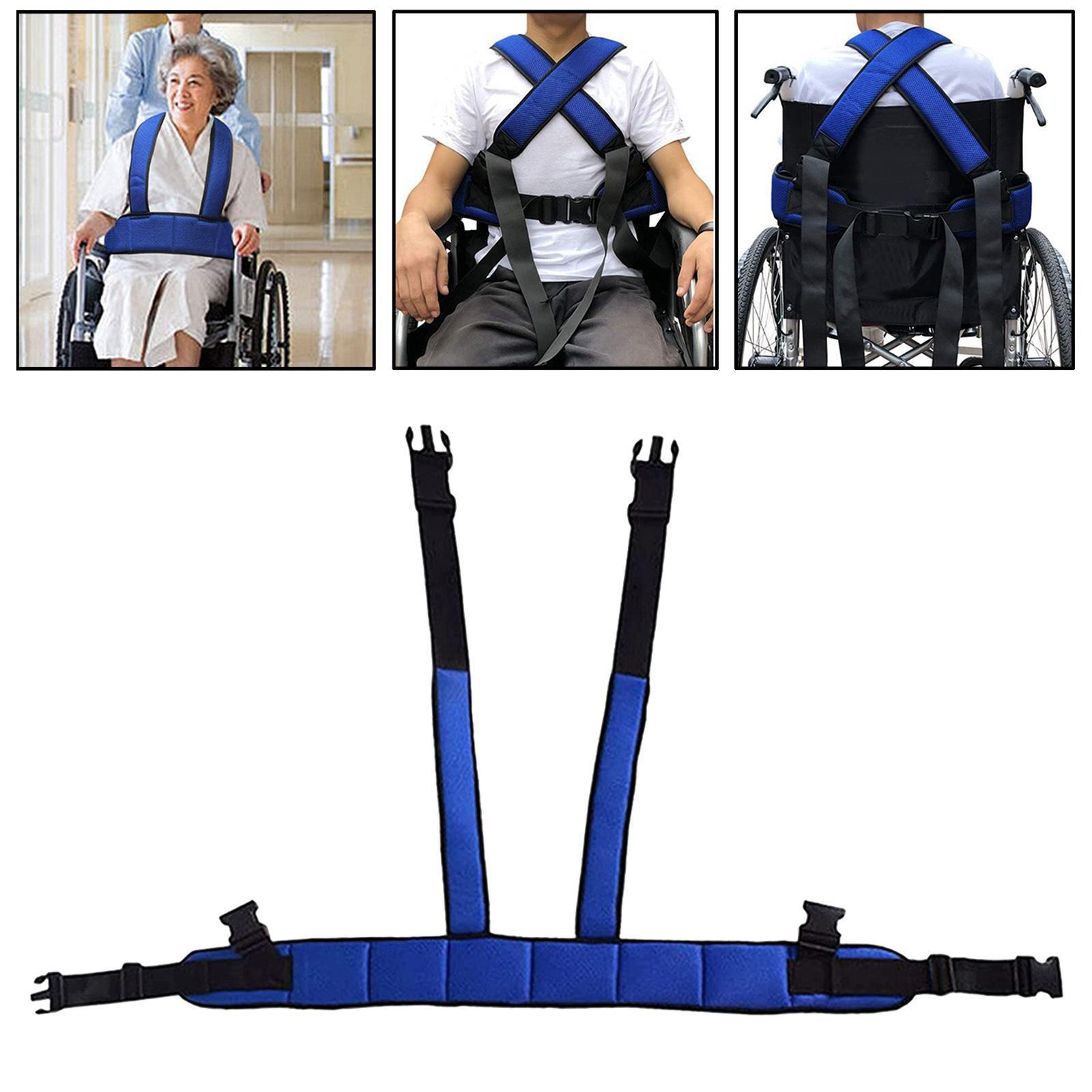 Wheelchair Fixing Belt Anti-Slip Back Mesh Support for Elderly Disabled ...