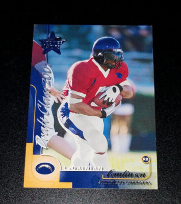 LaDainian Tomlinson RC Leaf 2000 #306 Rookie Chargers RB - HOF - with ...