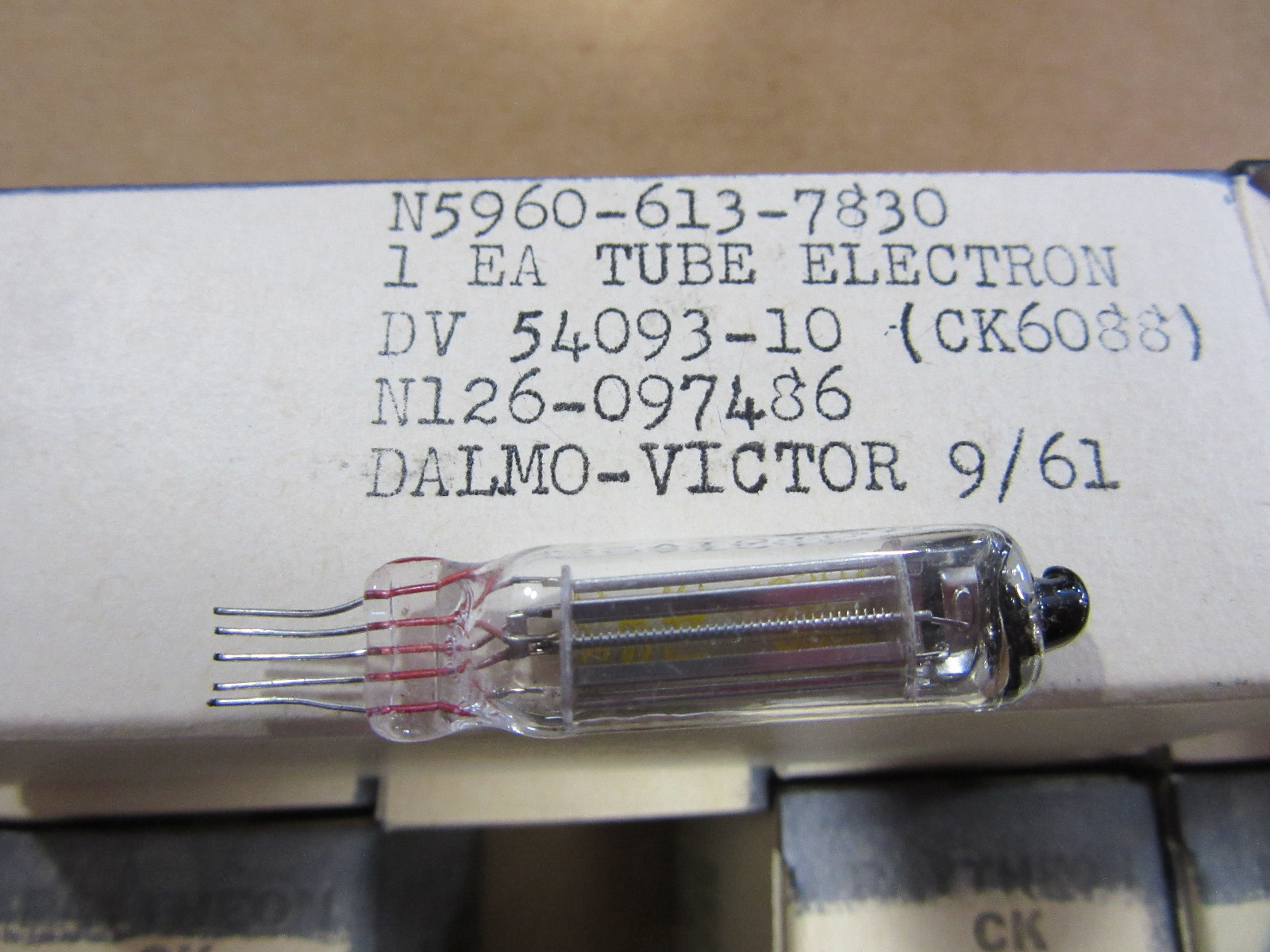 (10) Dalmo-Victor 54093-10 (CK6088) Vintage Tubes Made in 1961 NEW!!! in Boxes | eBay