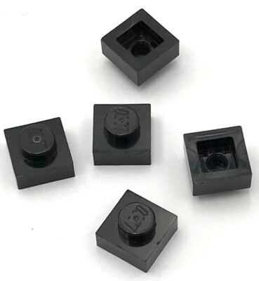Lego 5 New Black Plates 1 x 1 Stud Parts | eBay