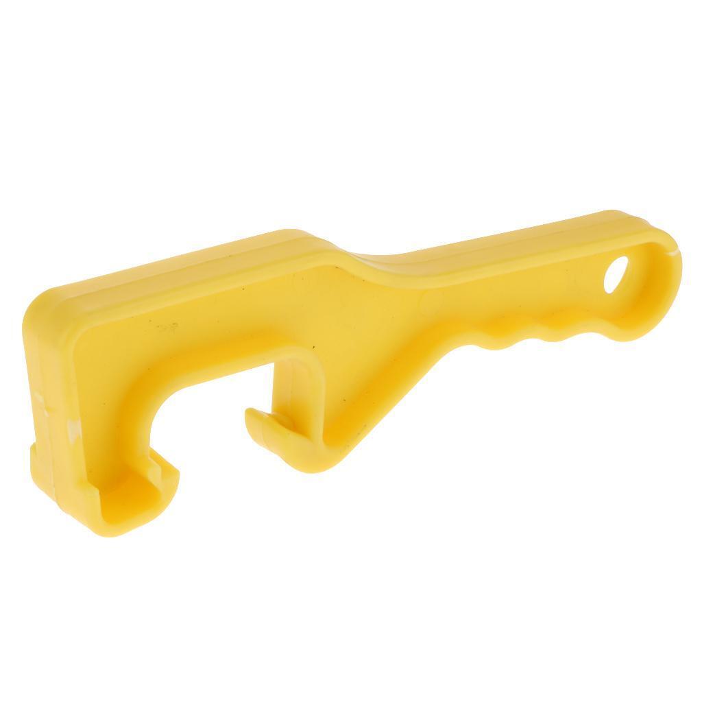 Bucket Wrench Plastic Container Lid Opener Oil Can Opener Tool Yellow ...