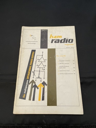 HAM RADIO MAGAZINE April 1970! | eBay