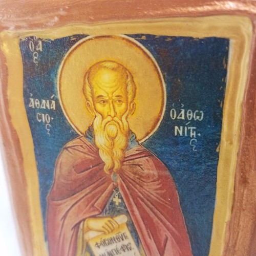 Saint Athanasios The Athonite Αγιος Αθανασιος ο Αθωνιτης Greek Orthodox ...