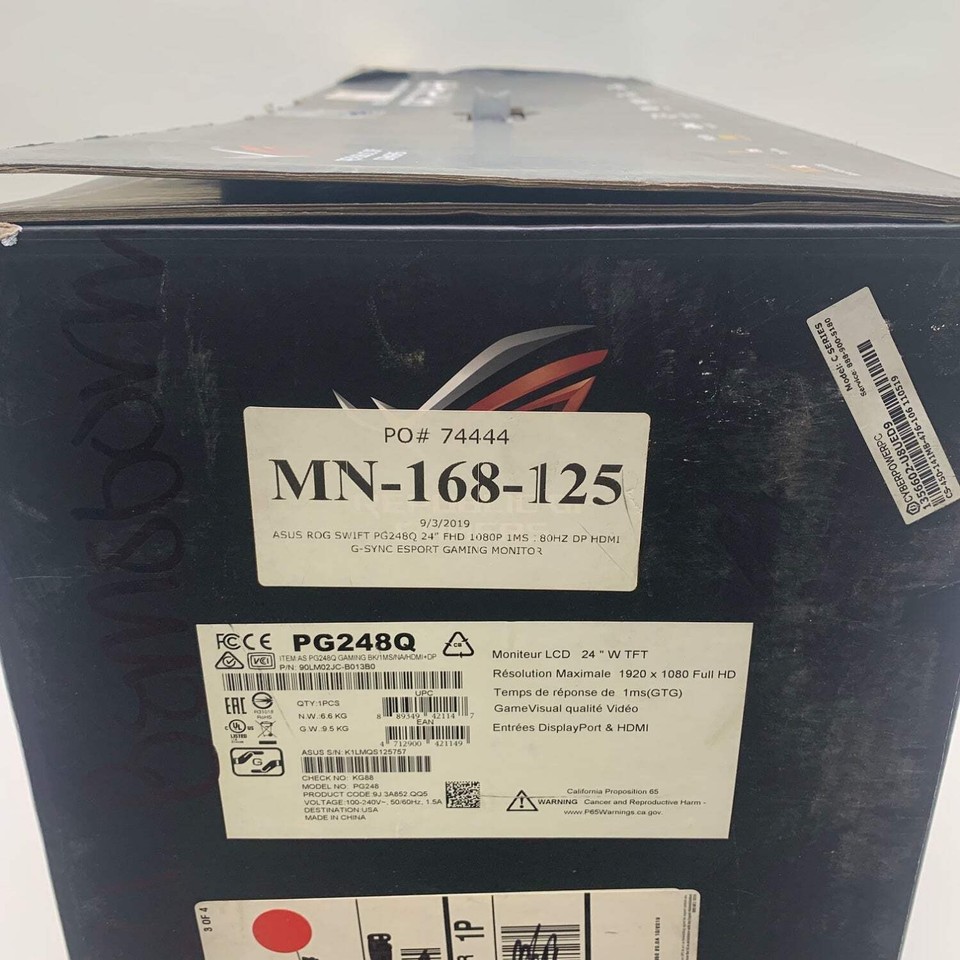 ASUS ROG Swift 24" PG248 TN-LCD TN 180Hz Gaming Monitor | eBay