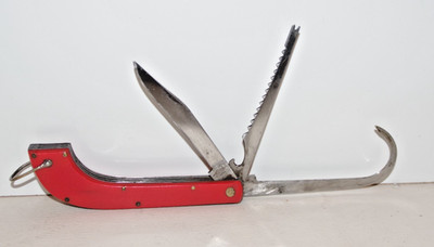 VINTAGE FOLDING JACK FISH KNIFE BESTMADE JAPAN / GAFF & SCALER ...