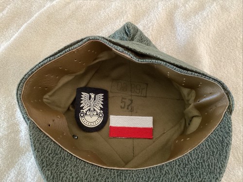 Polish Military Camo Hat/Rogatywka + 2 military Patches | eBay