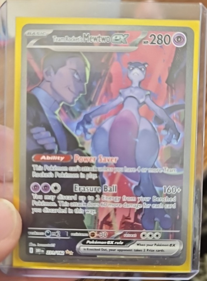 Team Rocket's Mewtwo EX 231/182 SV:10 Destined Rivals Holo | eBay