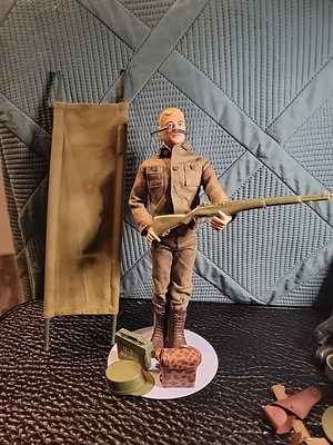 Vintage 1964 GI Joe Man Of Action Figure Scar Blonde Hair Brown Eyes ...