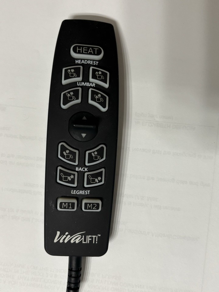 Pride Mobility Viva Lift Chair Radiance PLR9355 hand control remote ...