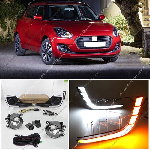 LED DRL Daytime Running Lamp +Fog Light Harness Kit k For Suzuki Swift ...