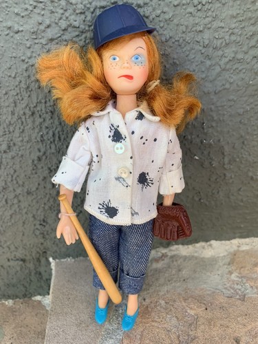 1965 Topper the Go-Go's Tomboy Black Eye Baseball Player 7" Doll ...