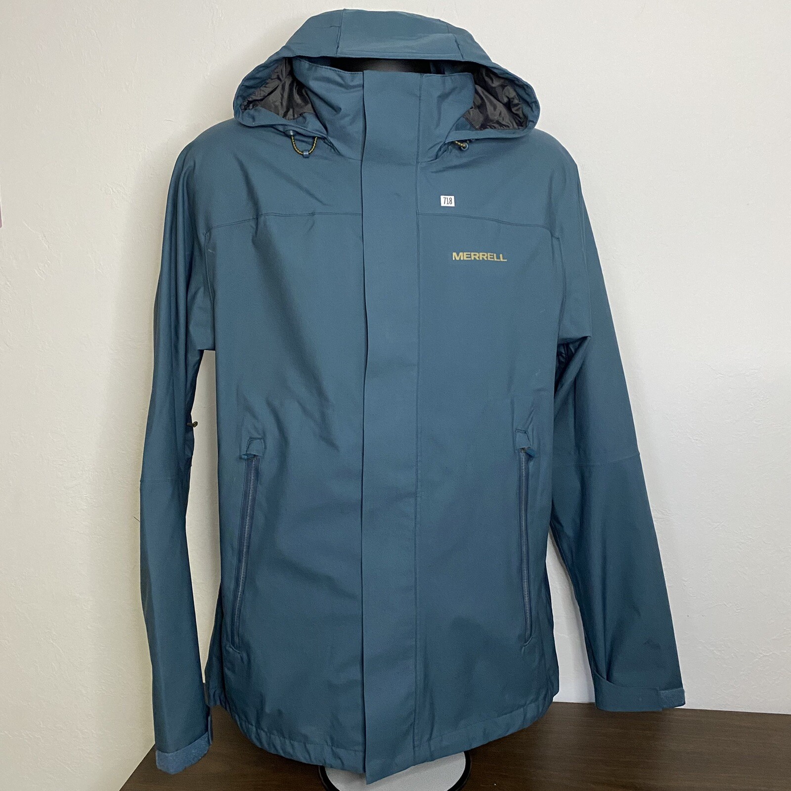 Merrell Men’s Select X Dry Blue Rain Jacket Size Larg… - Gem
