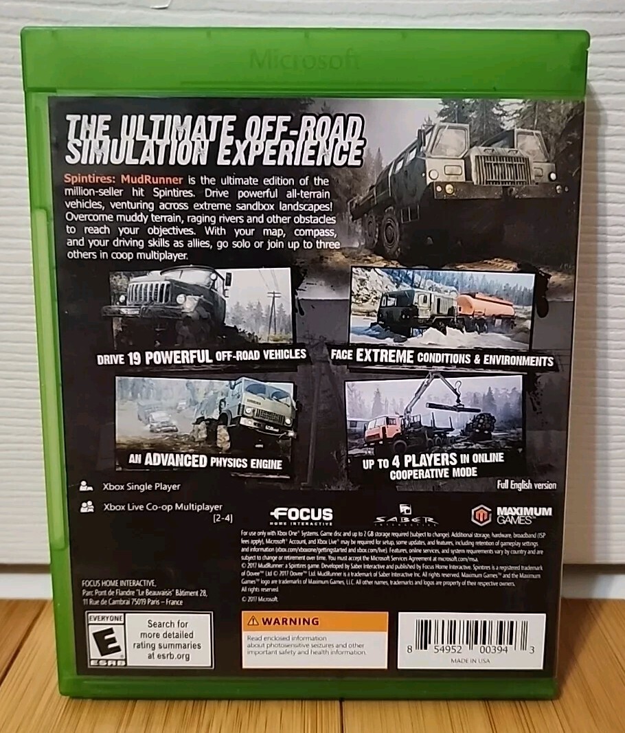 Spintires: MudRunner (Xbox One, 2017) Tested 854952003943 | eBay