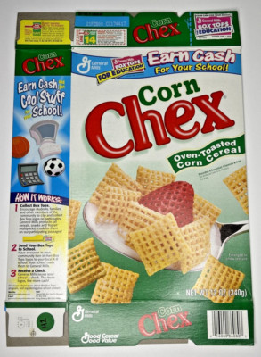 1999 Empty General Mills Corn Chex 12OZ Cereal Box SKU U198/42 | eBay