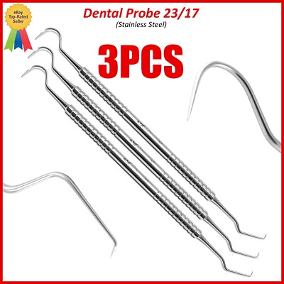 Dental Probe 23/17 Dental Explorer Tarter Scraper Periodontal Double ...