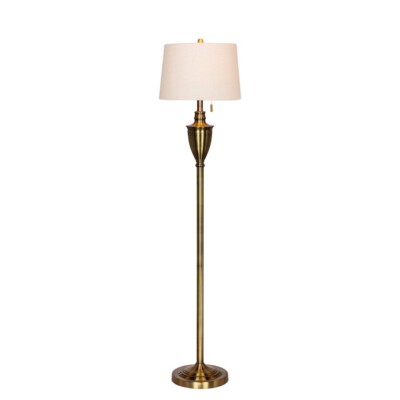 Fangio Lighting Cory Martin Antique Brass Classic Urn Floor Lamp - W ...