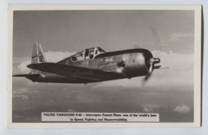 Vultee Vanguard P.48- Interceptor Persuit Plane Real Photo Postcard | eBay