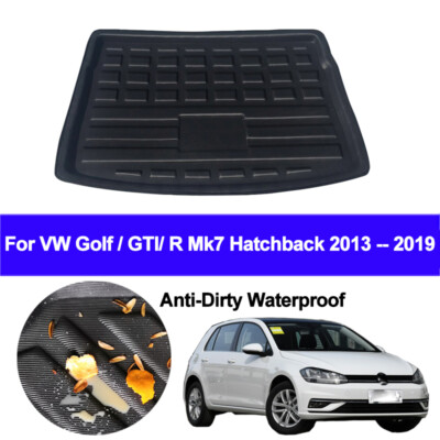 Rear Boot Cargo Liner Trunk Floor Mat Tray For VW Golf GTI R MK7 15-19 ...