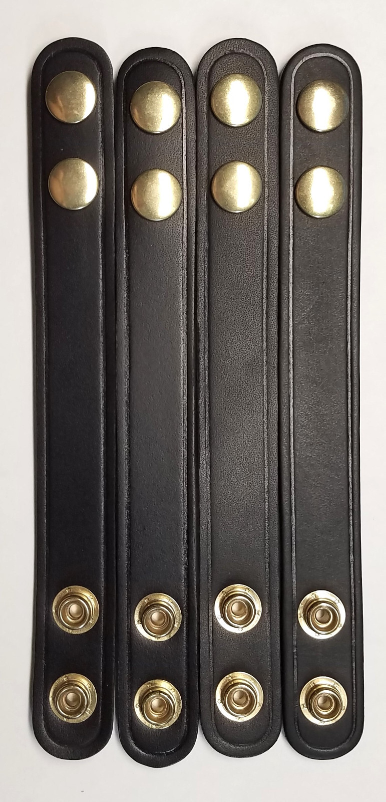 Leather Gold Snap Keeper Loops (set of 4) for Police Duty Belt | eBay