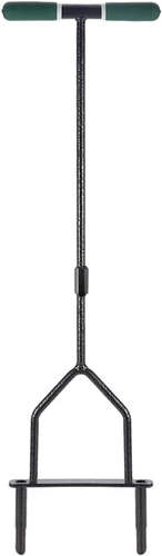 Lawn Core Aerator Manual Grass Garden Tiller Dethatching Tool for Turf ...