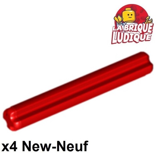 Lego Technic 4x Axe Axle tige barre 4L 4 de long rouge/red 3705 NEUF | eBay
