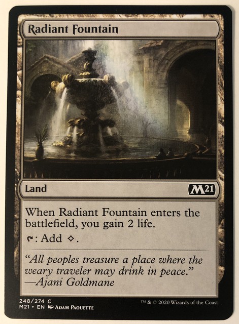 MTG Radiant Fountain Core Set 2021 248/274 Regular Common for sale ...