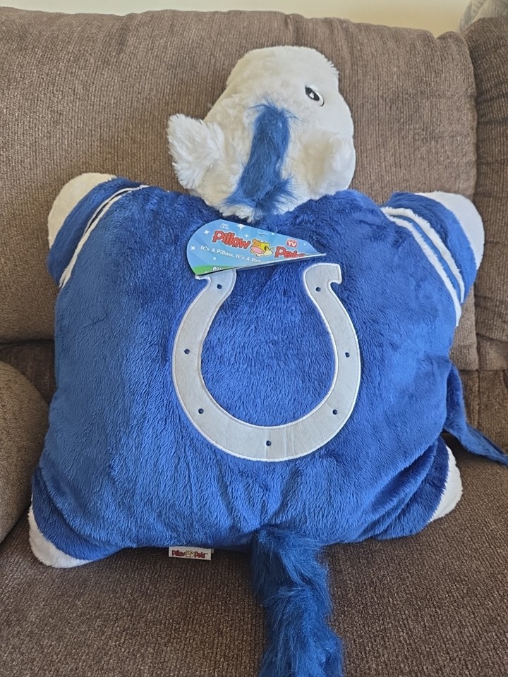 Indianapolis Colts Pillow Pets Football Plush Toy Large 18" Blue Mascot ...