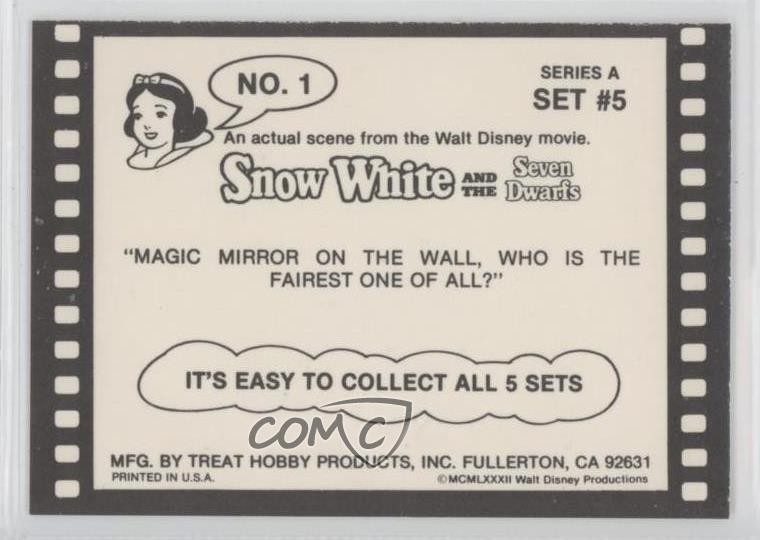 1982 Treat Hobby Disney Movie Scenes Queen Grimhilde #5-1 3c7 | eBay